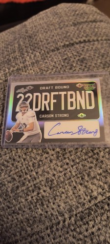Carson Strong 2022 Leaf Metal Draft Bound Auto 7/15 Football Card DB ...