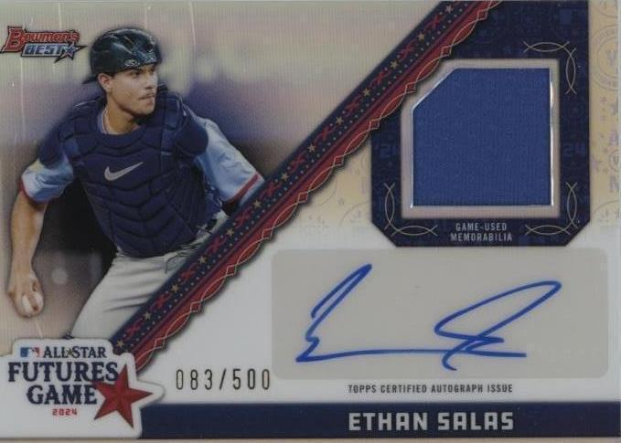 2024 Bowman's Best - 2024 Mlb All-Star Futures Game Relic Autographs Ethan Salas #FGRA-ES /500 ...