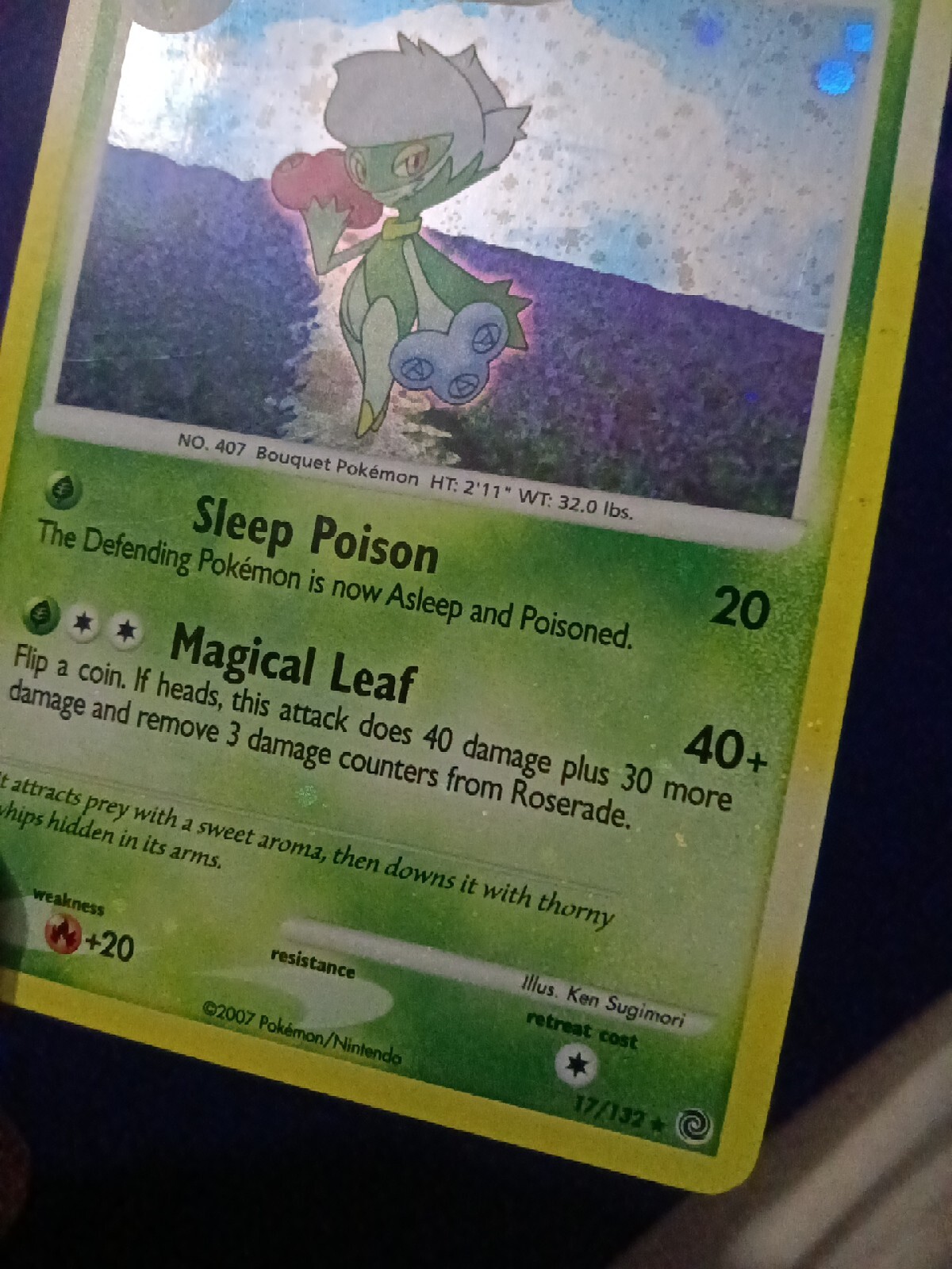 Pokémon TCG Roserade Secret Wonders 17/132 Holo Bleed | eBay
