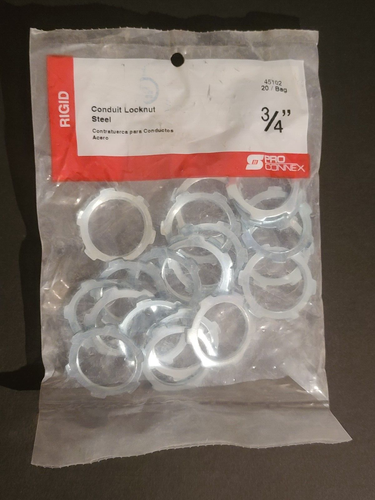 (PACK OF 20) 45102 3/4" Inch Rigid & IMC Conduit Locknuts | eBay