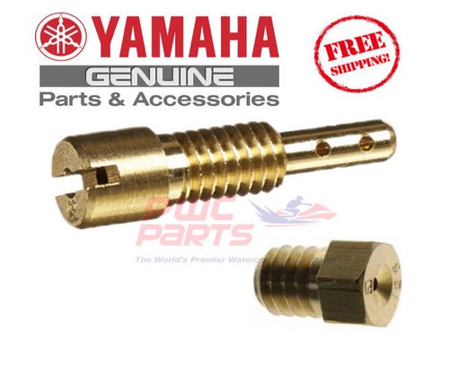 YAMAHA OEM Pilot Jet #38 & Main Jet #130 43F-14342-19-00 + 288-14343-65 ...