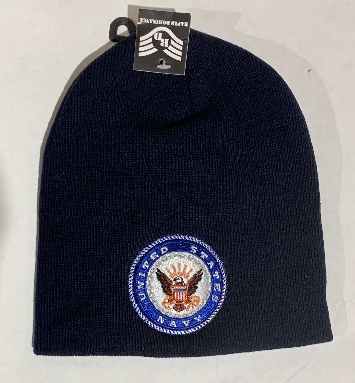 United States US Navy Emblem Logo Military Knit Skull Embroidered USN ...