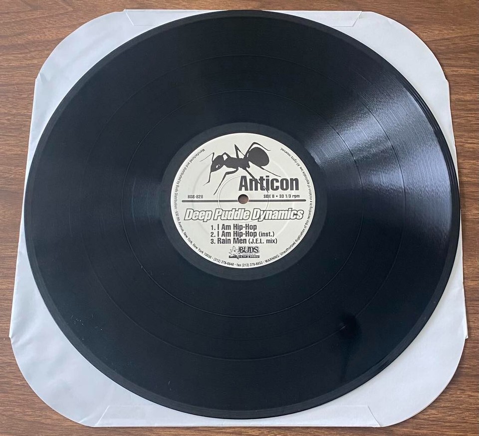 DEEP PUDDLE DYNAMICS - RAIN MEN / I AM HIP-HOP 12" ANTICON VINYL RARE ...