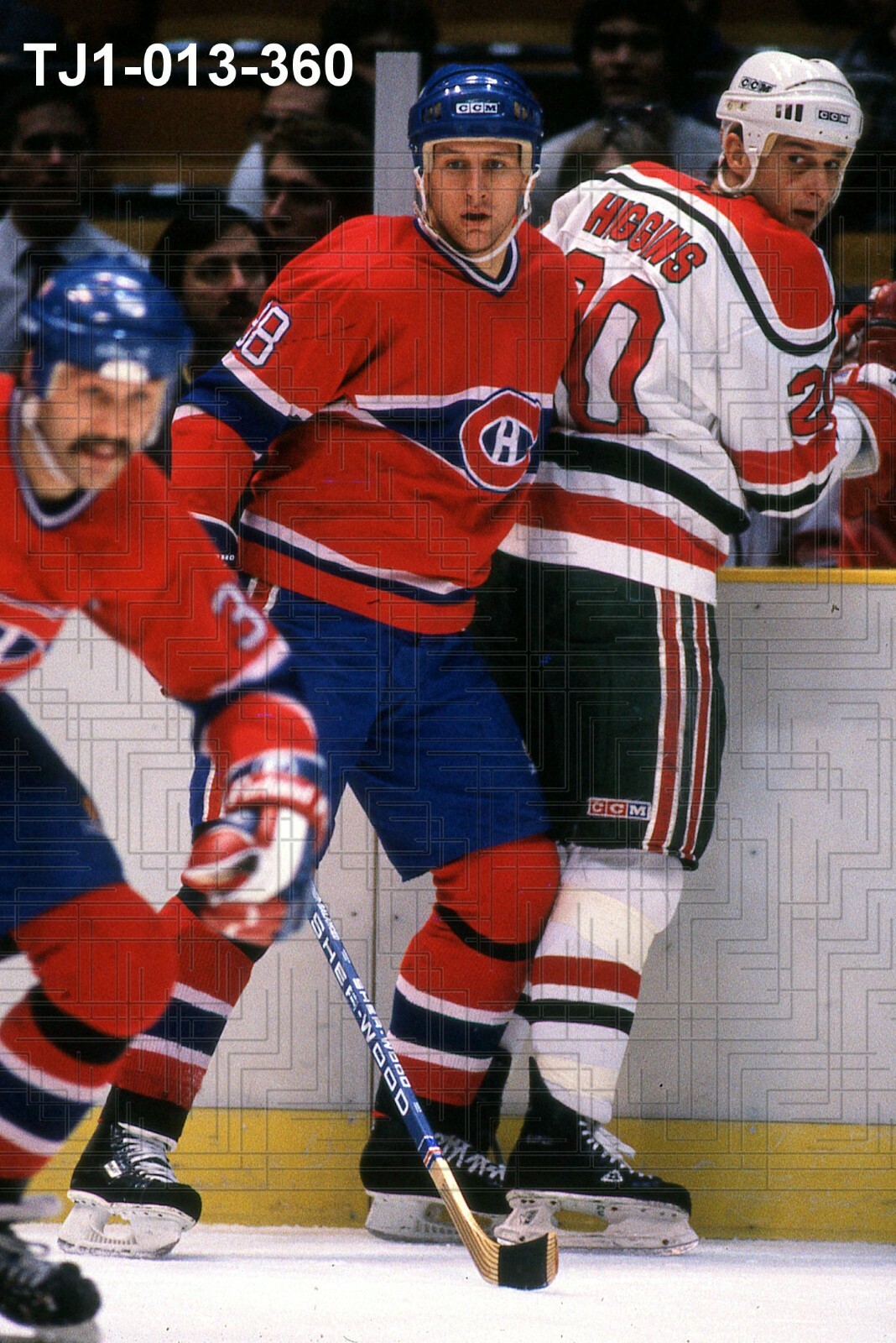 Mike Lalor Tim Higgins 1986 Canadiens vs Devils - 35mm color slide ...