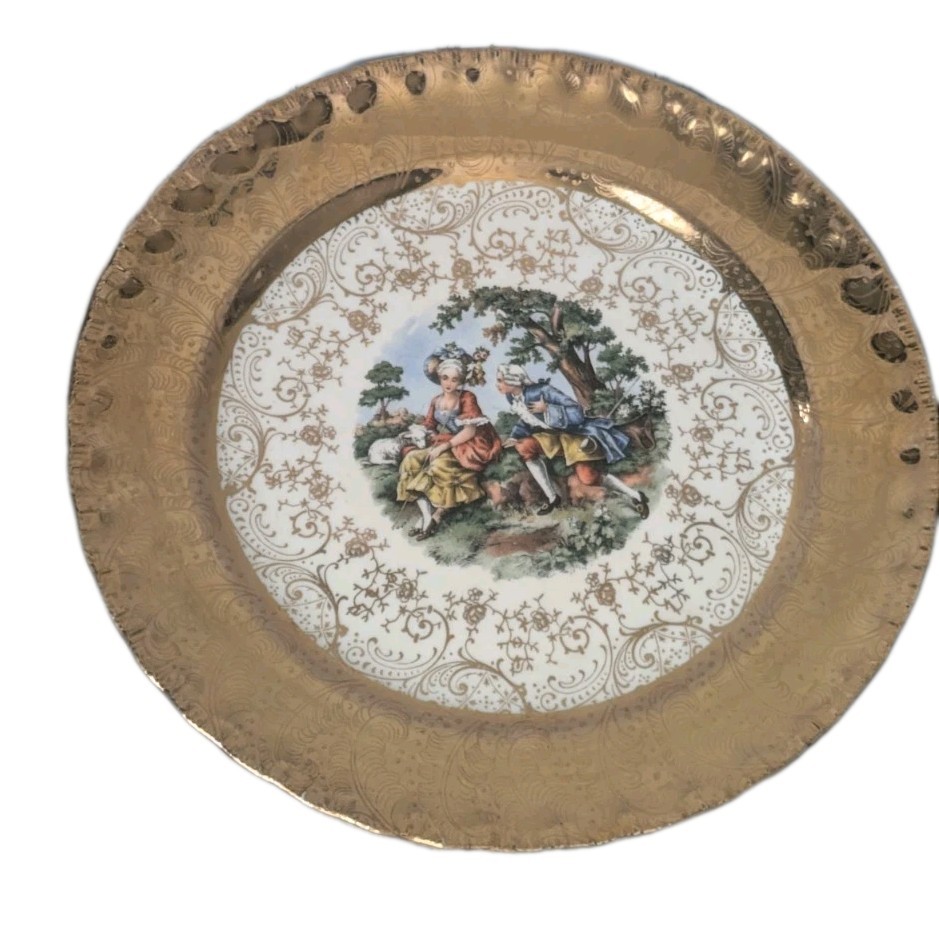 Rare Beautiful Warranted 22 Karat Gold Collector's Display Plate 10 ...