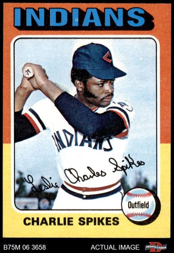 1975 Topps Mini #135 Charlie Spikes Indians 7 - NM | eBay