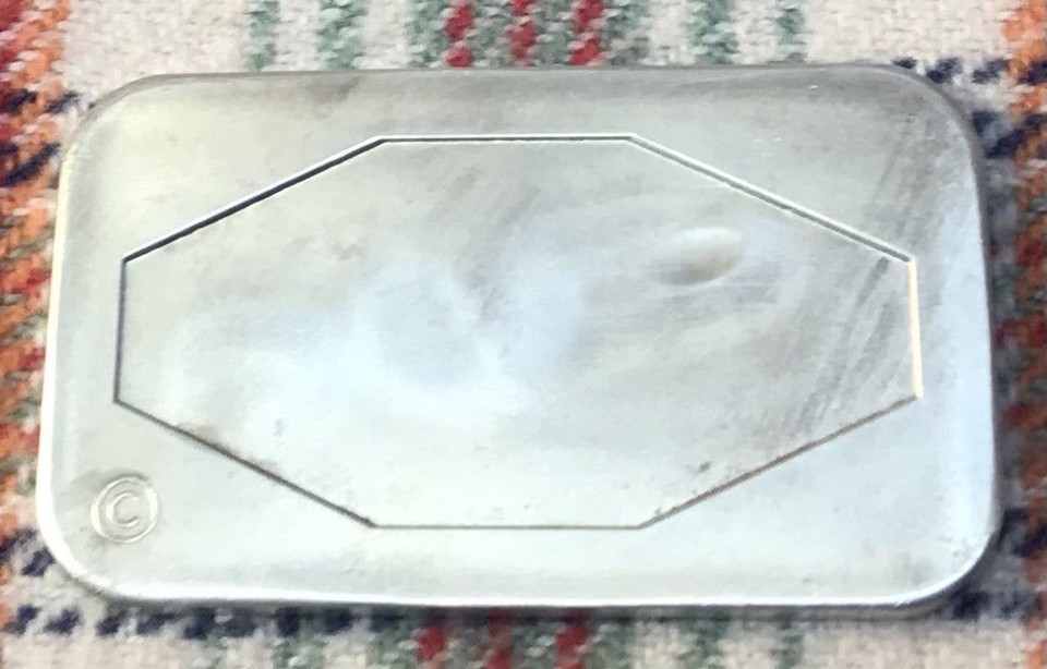 THE WATERGATE BUG SILVER ART BAR, 1 oz .999 FINE SILVER, COLONIAL MINT ...