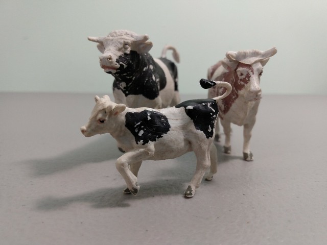 Vintage Lot Of 3 Britains LTD England Toy Animals- Bull, Cow, Calf | eBay
