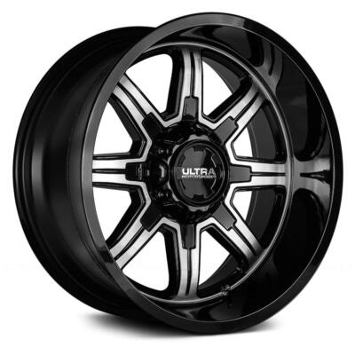 16 inch 16x8 Ultra 229U MENACE Machined wheels rims 6x5.5 6x139.7 +10 ...