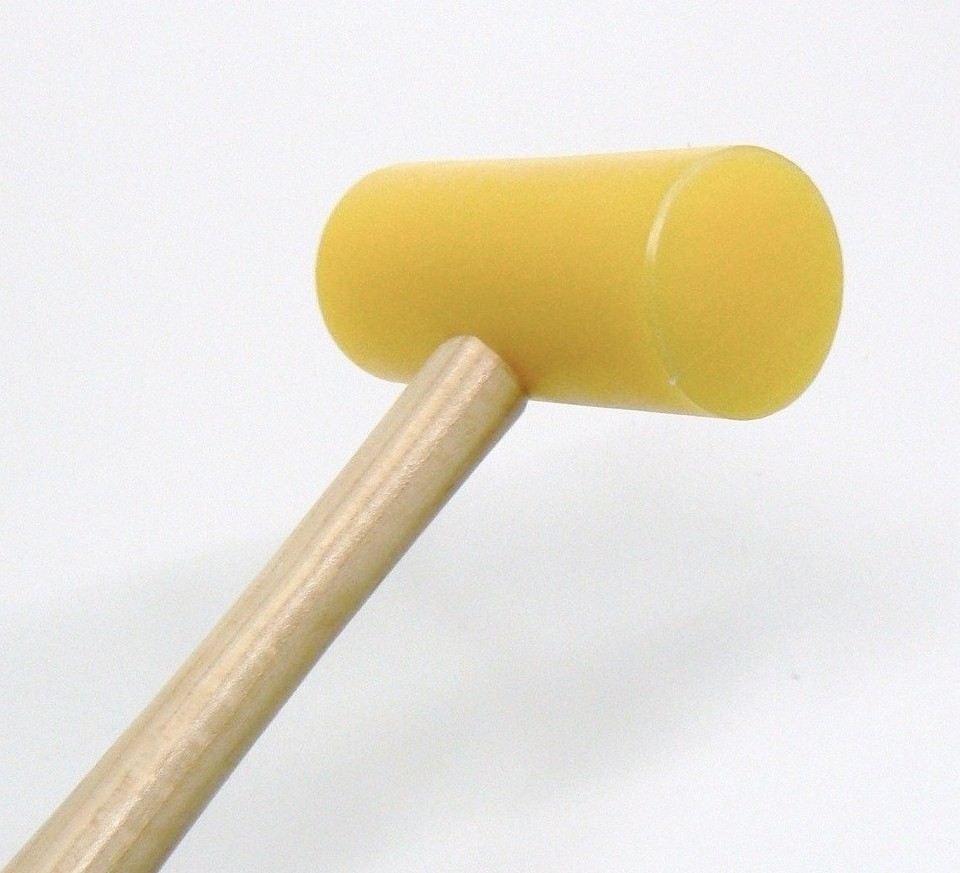 Yellow Plastic Mallet 1-1/4x3" Non Marring Jewelry Making Hammer 4oz ...