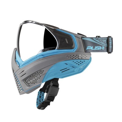 Push Unite Paintball Goggle Protective Mask Magnetic Chin-Strap Grey ...