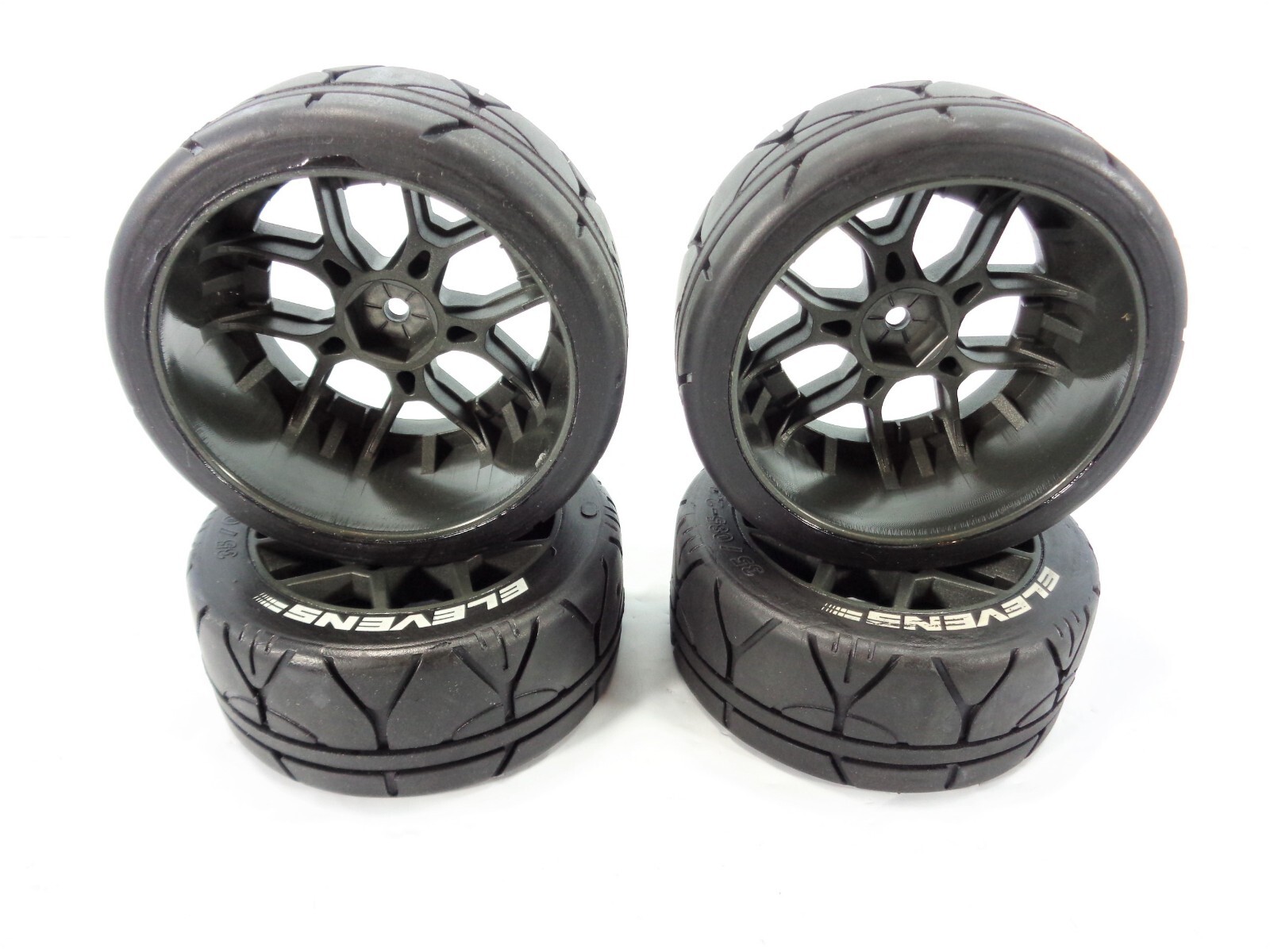 New Arrma Vendetta 4x4 3s BLX dBoots Elevens Tires and Gunmetal 14mm ...
