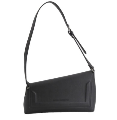 French Connection Layla Angled Shoulder Bag Black Silver | eBay