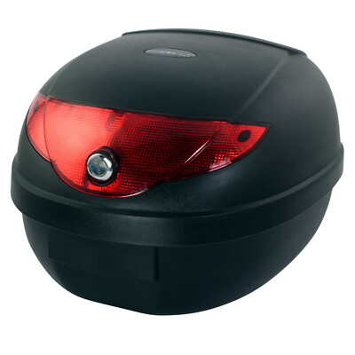 BikeTek Motorcycle Scooter Top Box with Universal Fitting Plate / Kit ...