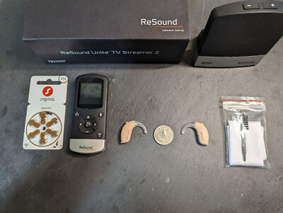 ReSound Linx 3D 767 BTE Open Fitting streaming for iPhone+Remote+TV ...