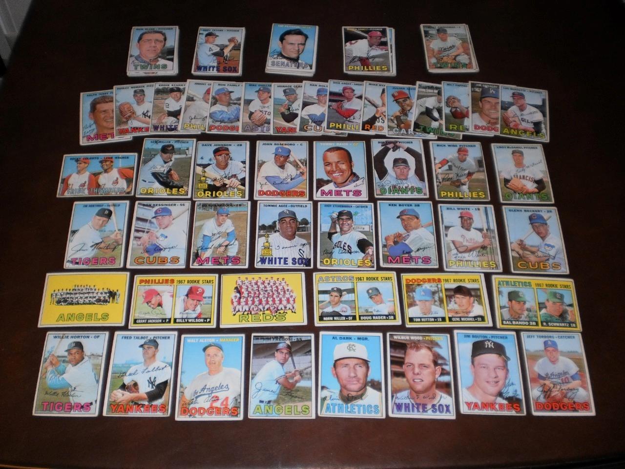 1967 Topps Vintage Baseball Card set Lot 118 Diff Horton Talbot Teams ...