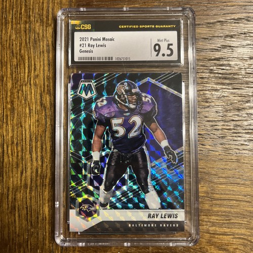 2021 Panini Mosaic Football Ray Lewis Genesis #21 CSG 9.5 Mint | eBay