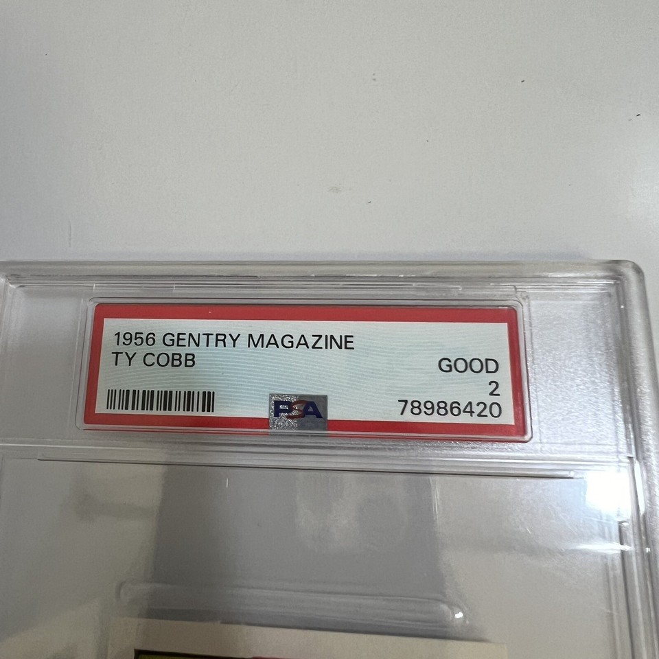 1956 Gentry Magazine TY COBB Detroit Tigers PSA 2 ~ Rare, Low Pop | eBay