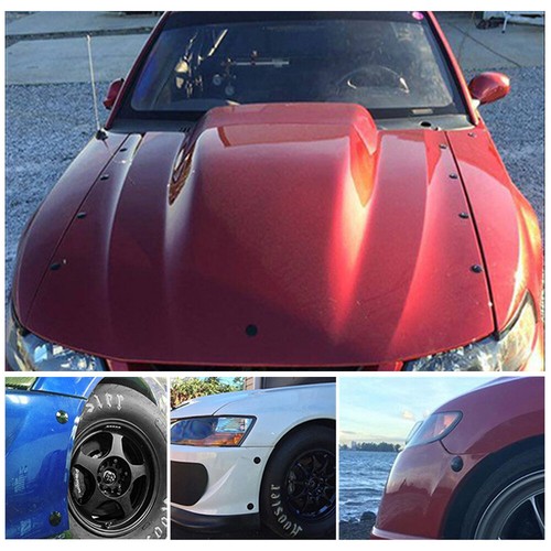 2XCarbon Fiber Quick Release Push Button Hood Pin Bonnet Lock Clip ...