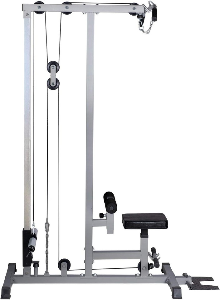 LAT Pull down Machine Low Row Cable Fitness Exercise Body Workout ...