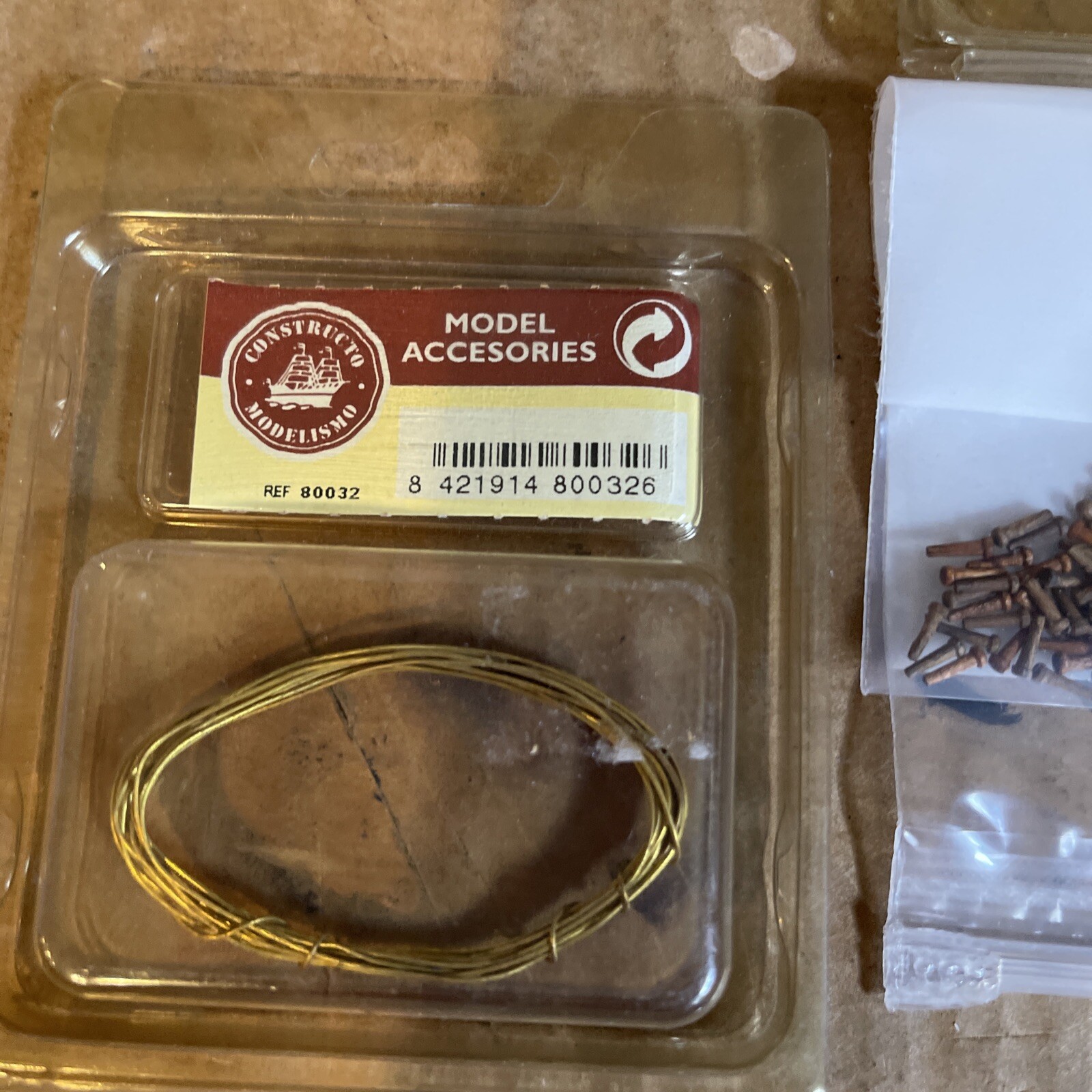 4 Pkgs Of Wooden Ship Parts By Constructo and Misc. Parts Model Kits ...