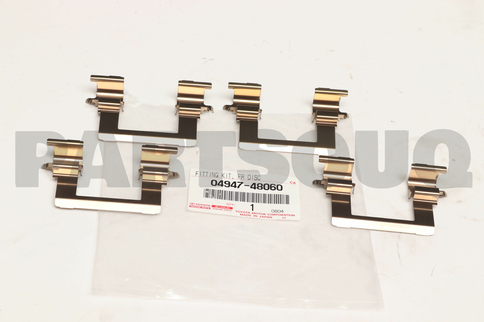 0494748060 Genuine Toyota FITTING KIT, DISC BRAKE, FRONT 04947-48060 | eBay