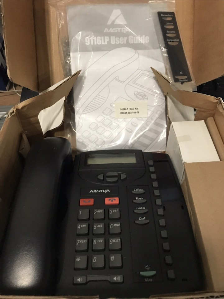 New AASTRA 9116LP Single Line Corded Phone w/ Handset and Stand | eBay
