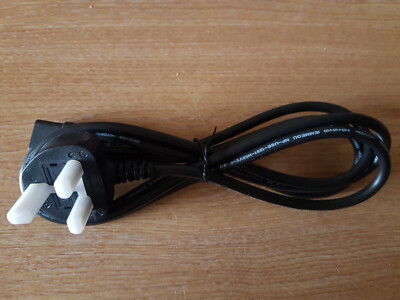 PC Kettle Lead Power Cable 3 Pin UK Plug PC Monitor TV UPS C13 BS1363 5 ...
