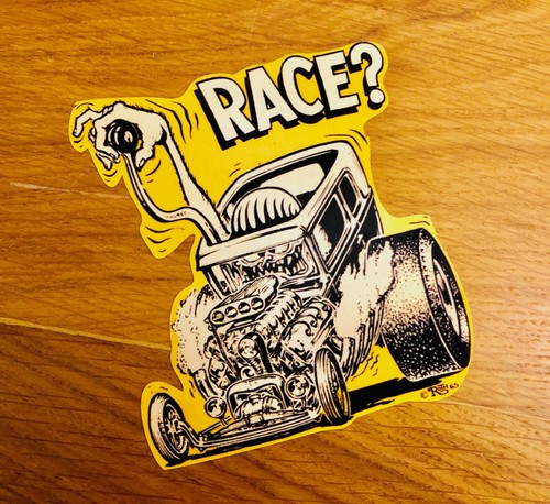 ED ROTH RACE ? Aufkleber Sticker Retro Oldschool Auto Rennen US Hot Rod ...