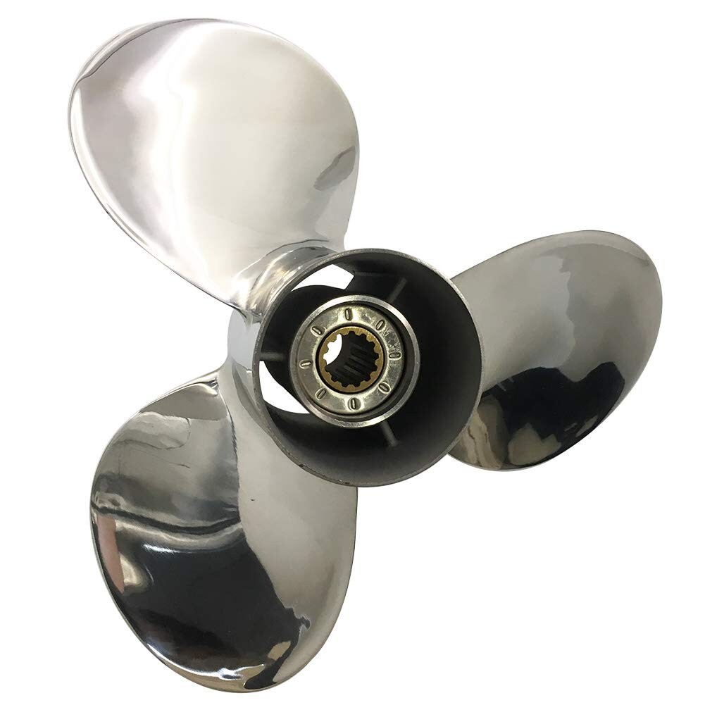 JSPROP 11 1/2x13 Stainless Steel Outboard Boat Propeller Fit SUZUKI 35 ...