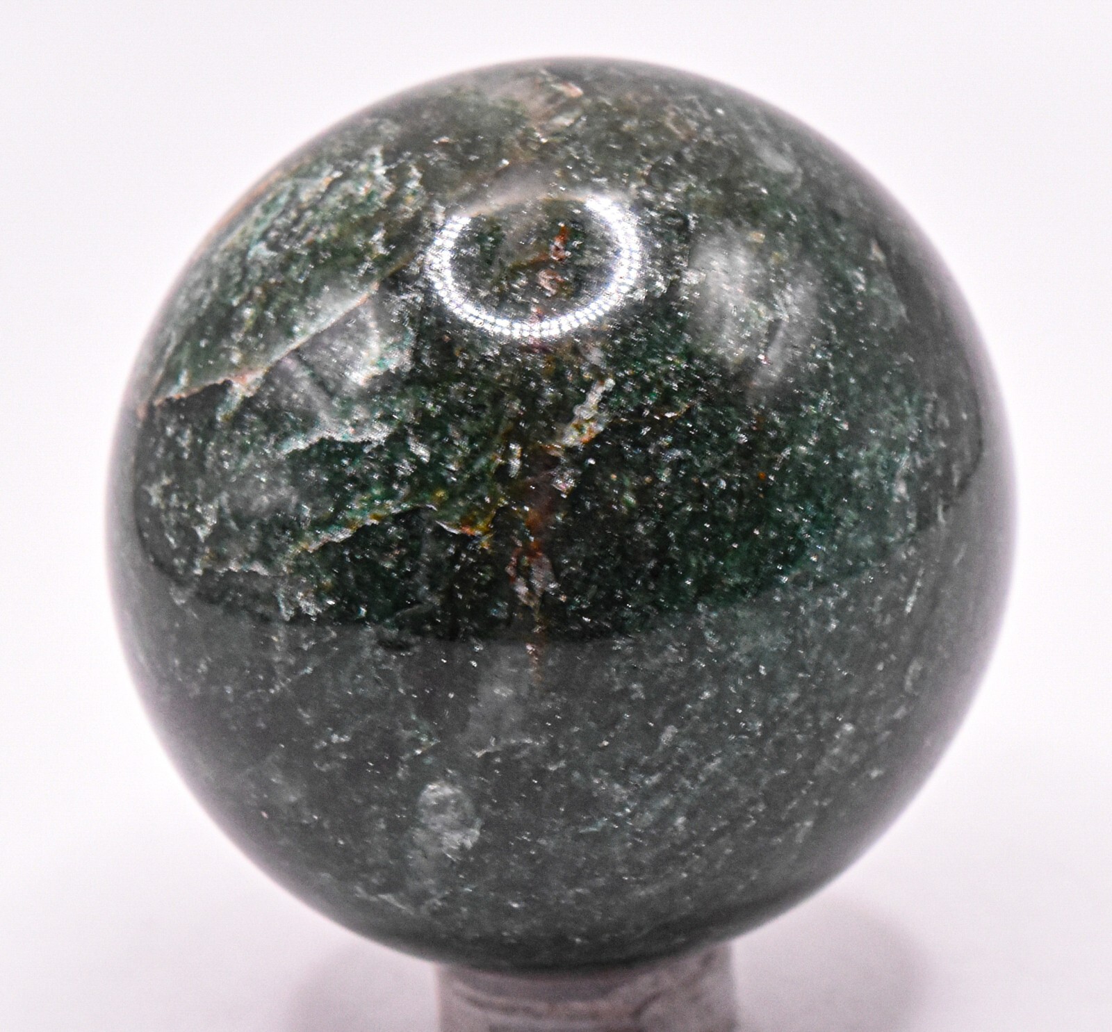 47mm Green Jade w/ Inclusions Sphere Polished Natural Gemstone Mineral ...