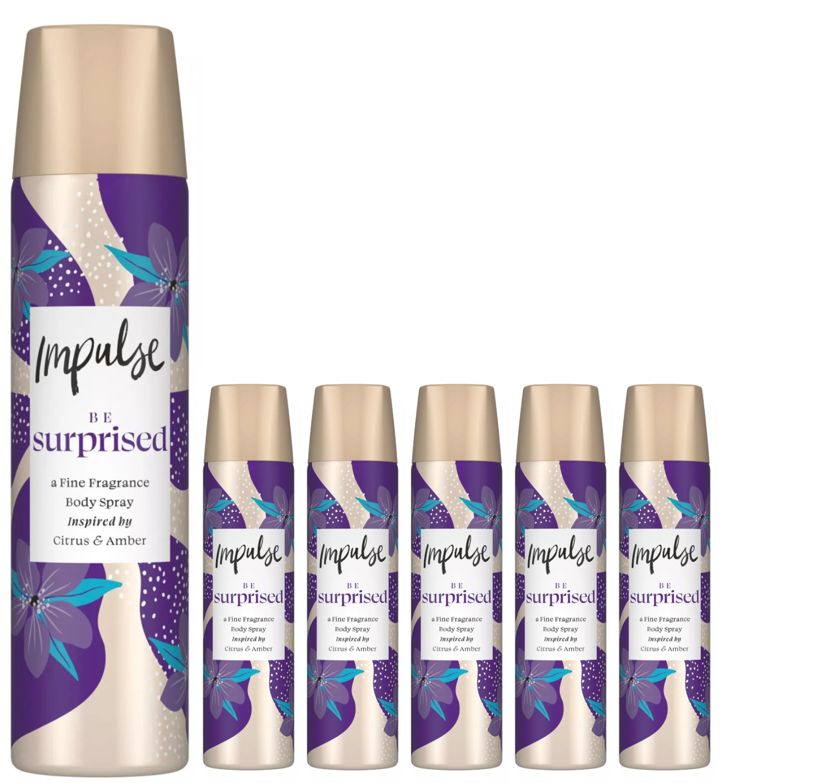 X 6 IMPULSE BODY FRAGRANCE 75ML SPRAY DEODORANT & GIFT SETS MIX | eBay UK