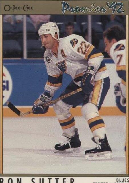1991-92 O-Pee-Chee Premier - Ron Sutter #95 for sale online | eBay