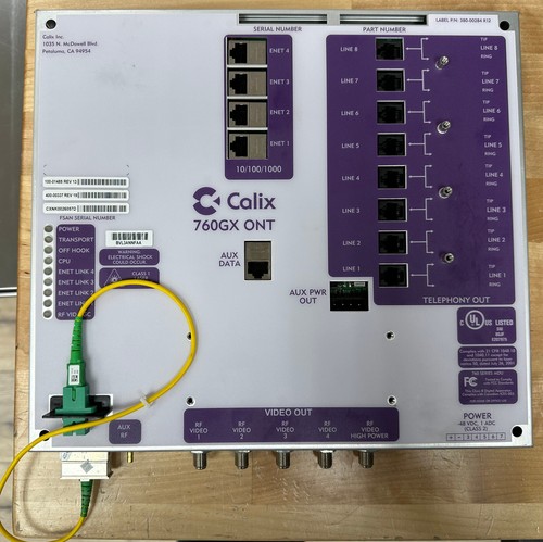 Calix 760GX GPON / AE ONT Optical Network Terminal Module 100-01485 ...