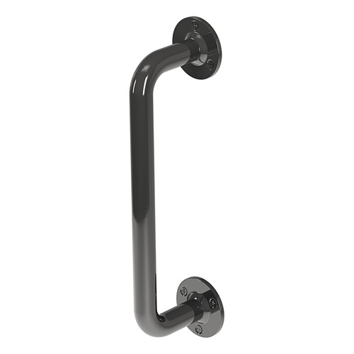 Rothley Grab Rail Gunmetal Bathroom Shower Outdoor Support Handle ...