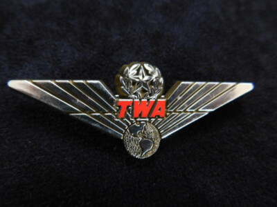 Vintage TWA Airlines Wings Gold Plastic Pin Stoffel Seals Tuckahoe NY ...
