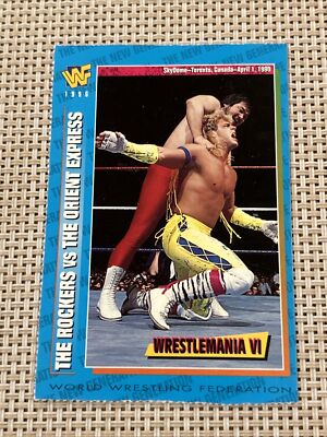 1996 WWF Magazine Card #33 THE Rockers vs The Orient Express ...