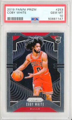 2019-20 Panini Prizm COBY WHITE #253 RC Rookie Chicago Bulls Gem Mint ...