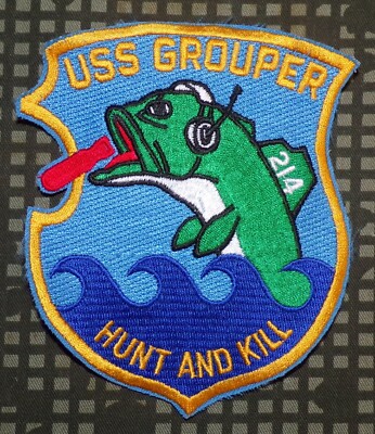 US Navy USS Grouper SS 214 Submarine Embroidered Full Color Patch | eBay