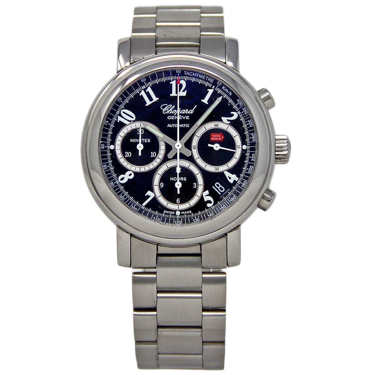Chopard Mille Miglia Men's Black Watch with Silver Bracelet - 16/8331 for sale online | eBay