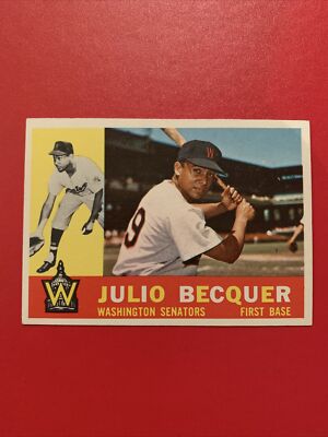 1960 Topps 271 Julio Becquer Senators Ex+ | eBay