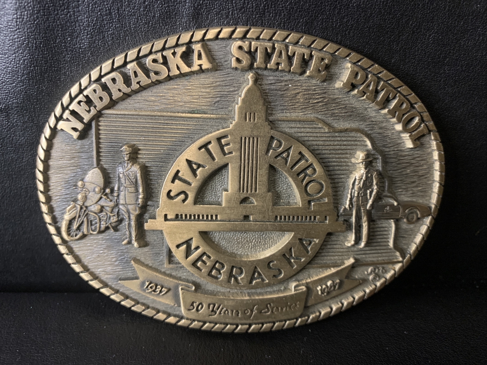 Vtg 1987 Nebraska State Patrol Trooper 50th Annivers… - Gem