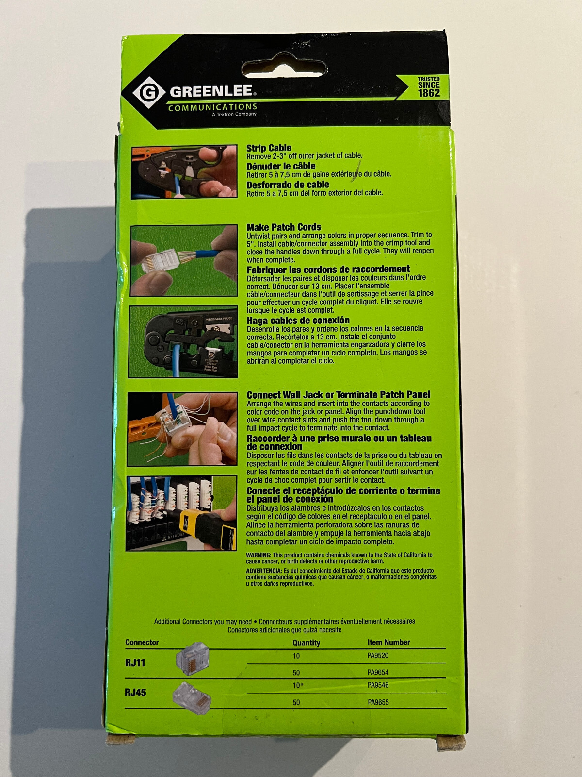 Greenlee Datacomm Pro Starter Kit PA4908 BRAND NEW IN BOX- FREE SHIP ...