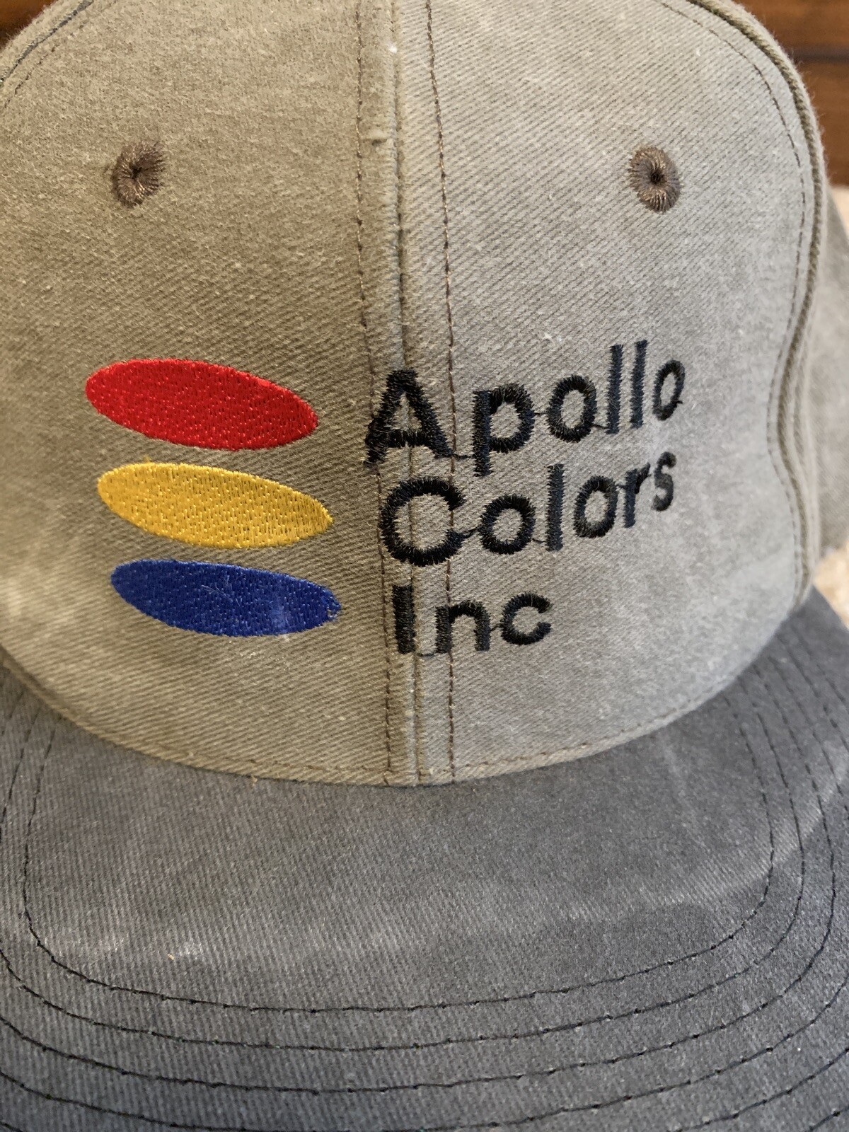 Vintage Apollo Colors Inc Snapback Hat Made In The USA Paint | eBay