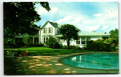LBJ Ranch Home The Texas White House Chrome Postcard UNP Stonewall TX ...