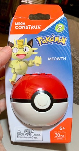 MEOWTH ~ Pokemon Mega Construx ~ Series 2 ~ 30 Pieces ~ New in Sealed ...