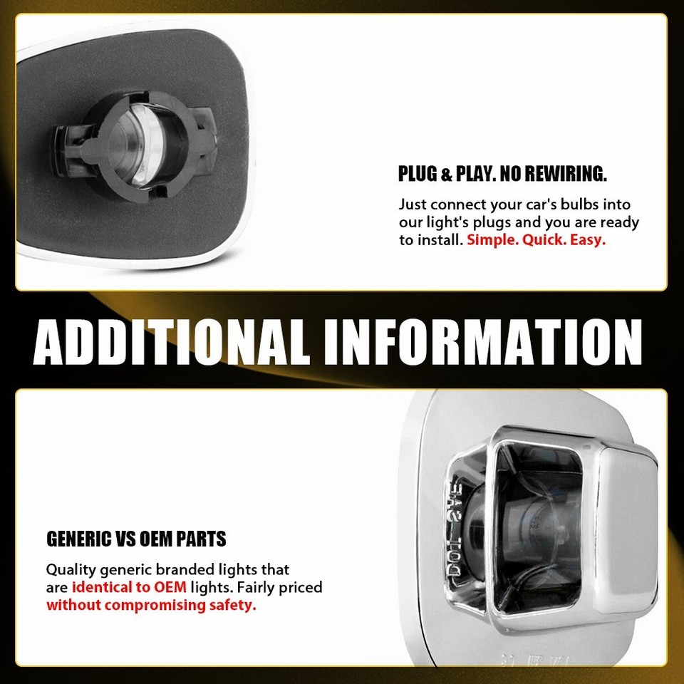 For Chevy GMC C/K 1500 2500 3500 Pickup Rear LED License Plate Tag ...