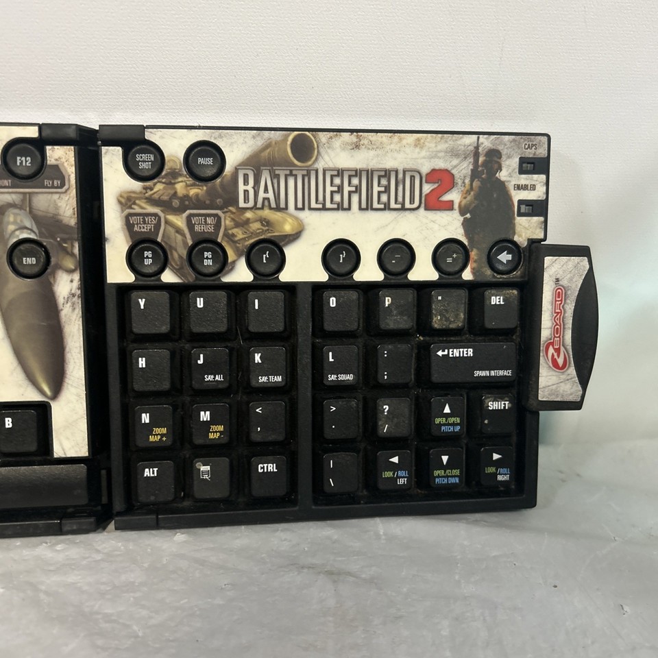 X Board Battlefield 2 Collapsible Keyboard Keyboard Only Great Shape | eBay