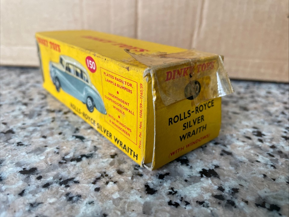 Dinky Toys #150 Royce Silver Wraith Rolls 1950’s Vintage, Original Box ...