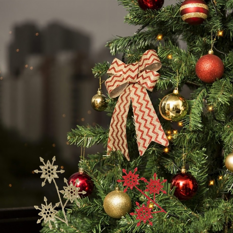 10pcs Simulation Trifoliate Leaf Christmas Tree Decor for Flower ...